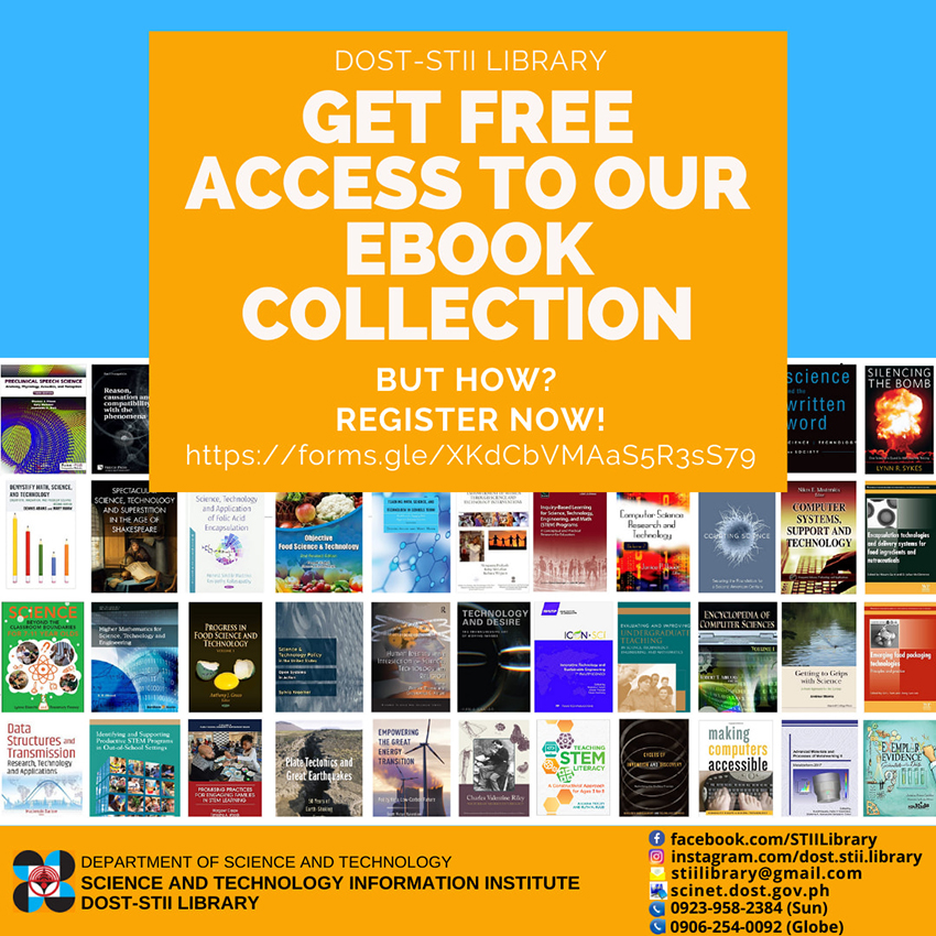 FREE access to DOST-STII Library e-Book collection – Open Access ...