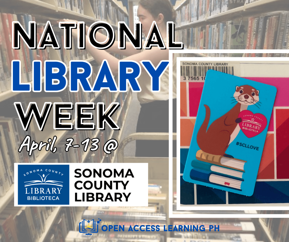 Celebrate National Book Week at Sonoma County Library – Open Access Learning PH